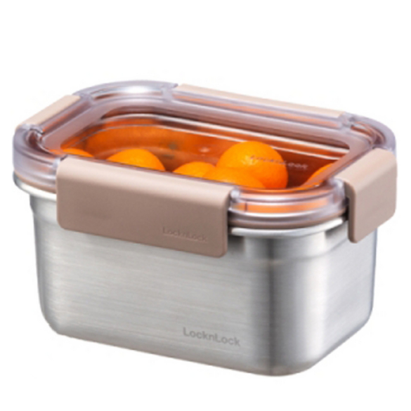 Lock&Lock Stainless Steel Korean Food Container (520ml, 2P) Modular ...