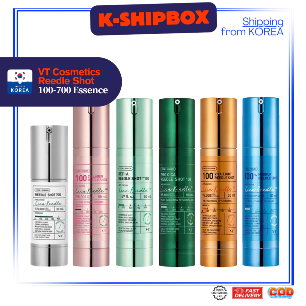 [VT] Reedle Shot Facial Boosting First Ampoule & Essence– 100 to 700 Micro-Needle Serum|Kshipbox ...