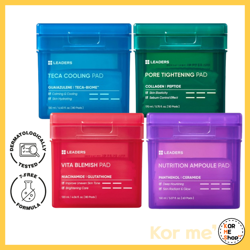 leaders Skin toner pad collection | Teca calming cooling, Pore tightening, vita Blemish ...