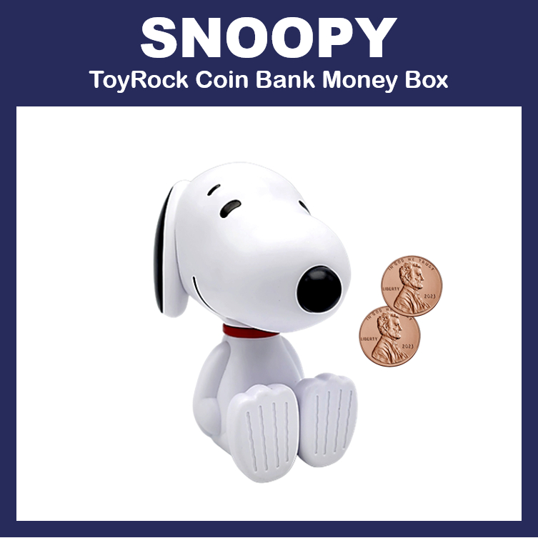 [ToyRock] Snoopy Coin Bank Money Box | Shopee Philippines