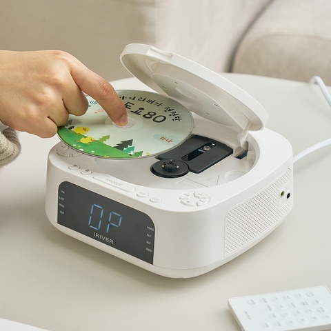 IRIVER LED clock CD player IAB60 high-speed wireless charging, AUX, FM ...