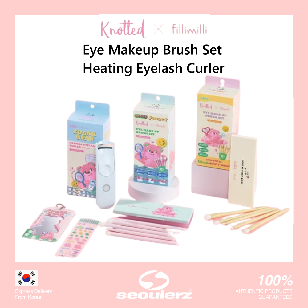 [Fillimilli] Eye Makeup Brush Set & Heating Eyelash Curler | Shopee ...