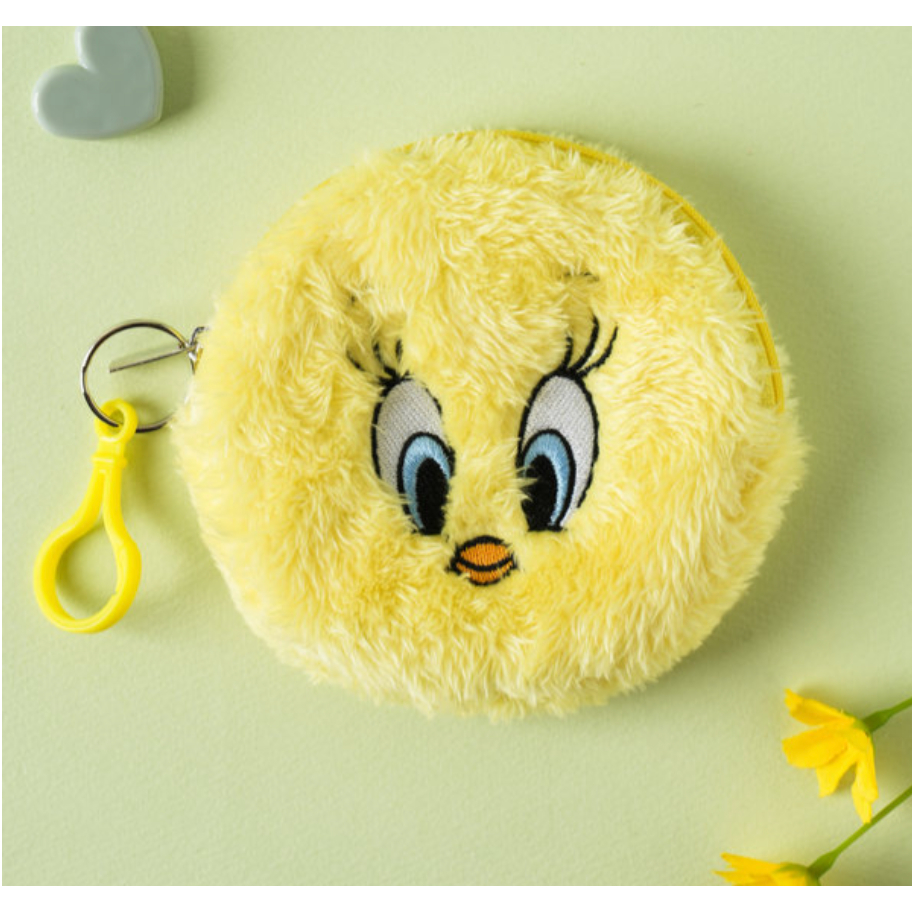 Looney Tunes Tweety / Tom and Jerry - coin card earphone holder fluffy ...