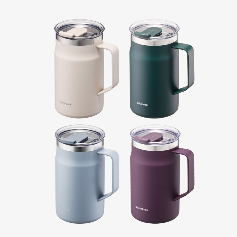 LocknLock Metro Mug Tumbler 600ml One-hand Open Swing Lock Thermal ...