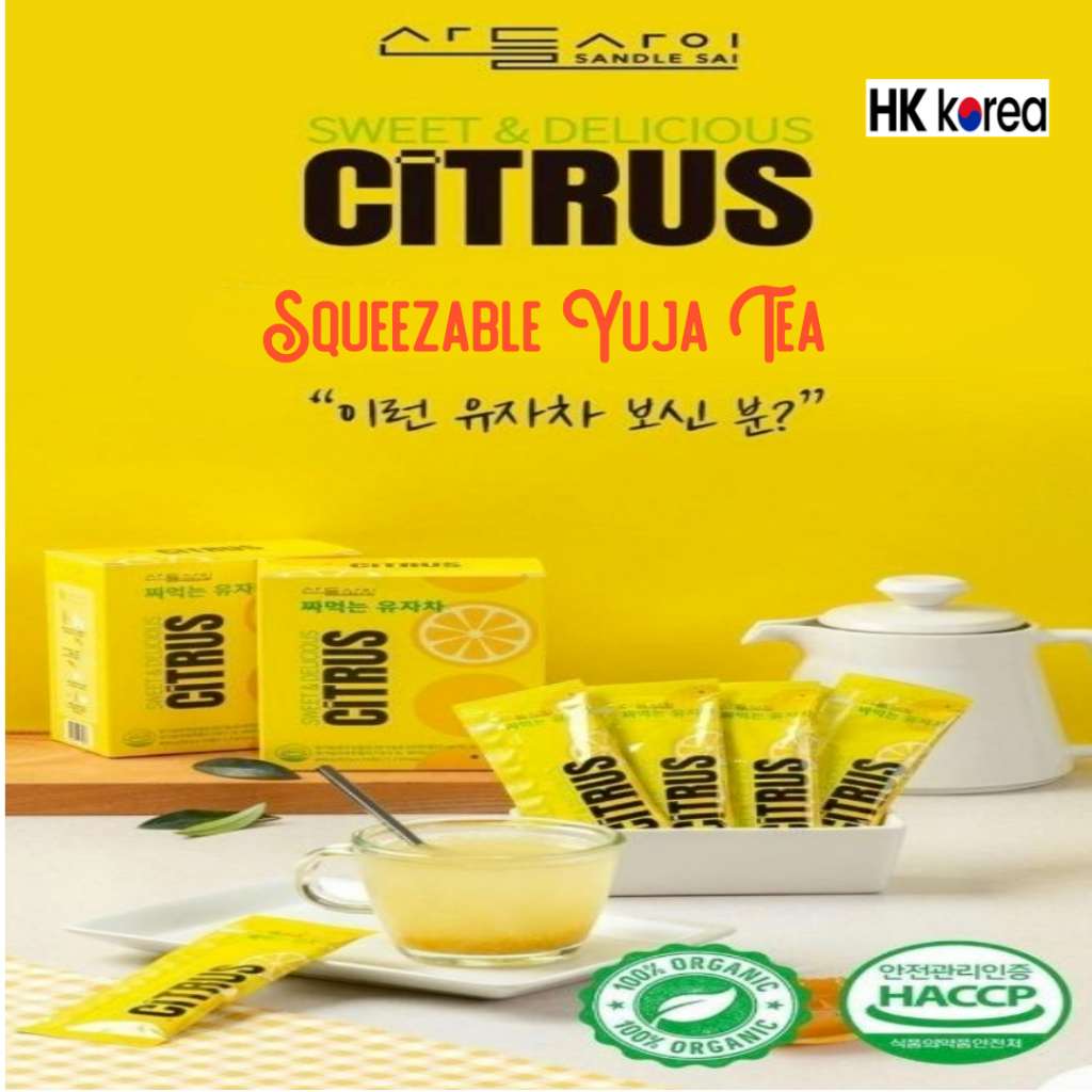 Squeezable Honey Citron Tea – 100% Organic Korean Yuja | Easy Tea Stick ...
