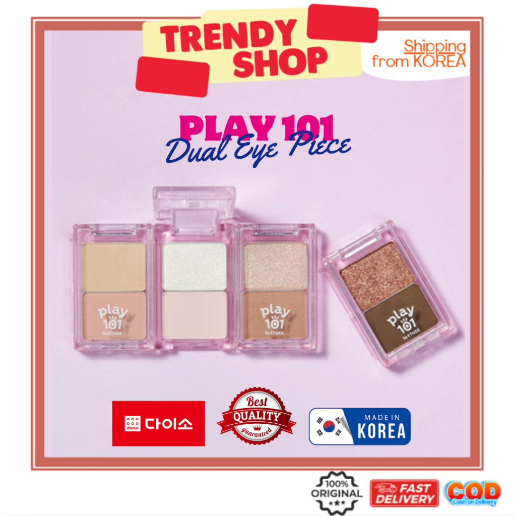 Etude Play 101 Dual Eye Piece (Base) 2-in-1 Eyeshadow & Primer - Long ...