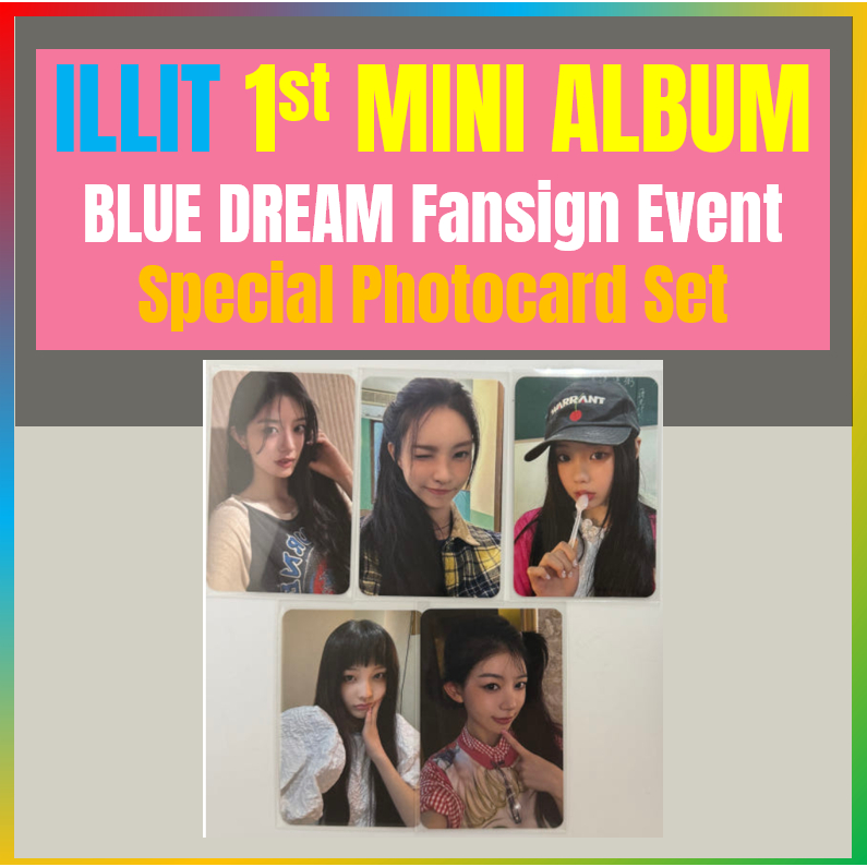 ILLIT 1st Mini Album BLUE DREAM Fansign Event Special Photocard Set ...