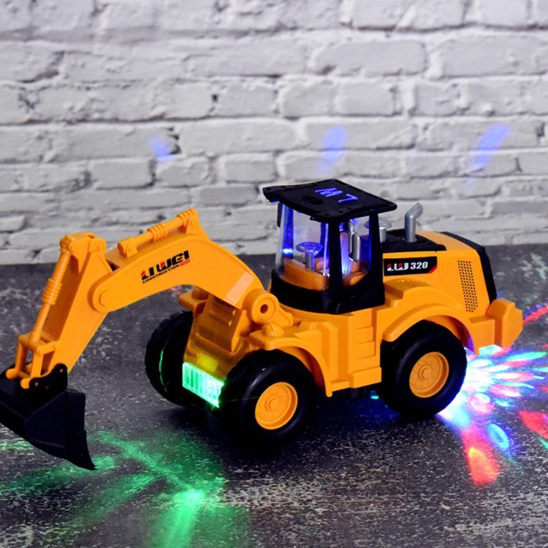Electronic Excavator Toy LED Light Music Car Kids Vehicle Birthday ...