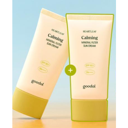 Goodal Heartleaf Calming Mineral Filter Sun Cream SPF 50+ PA++++ 50ml ...