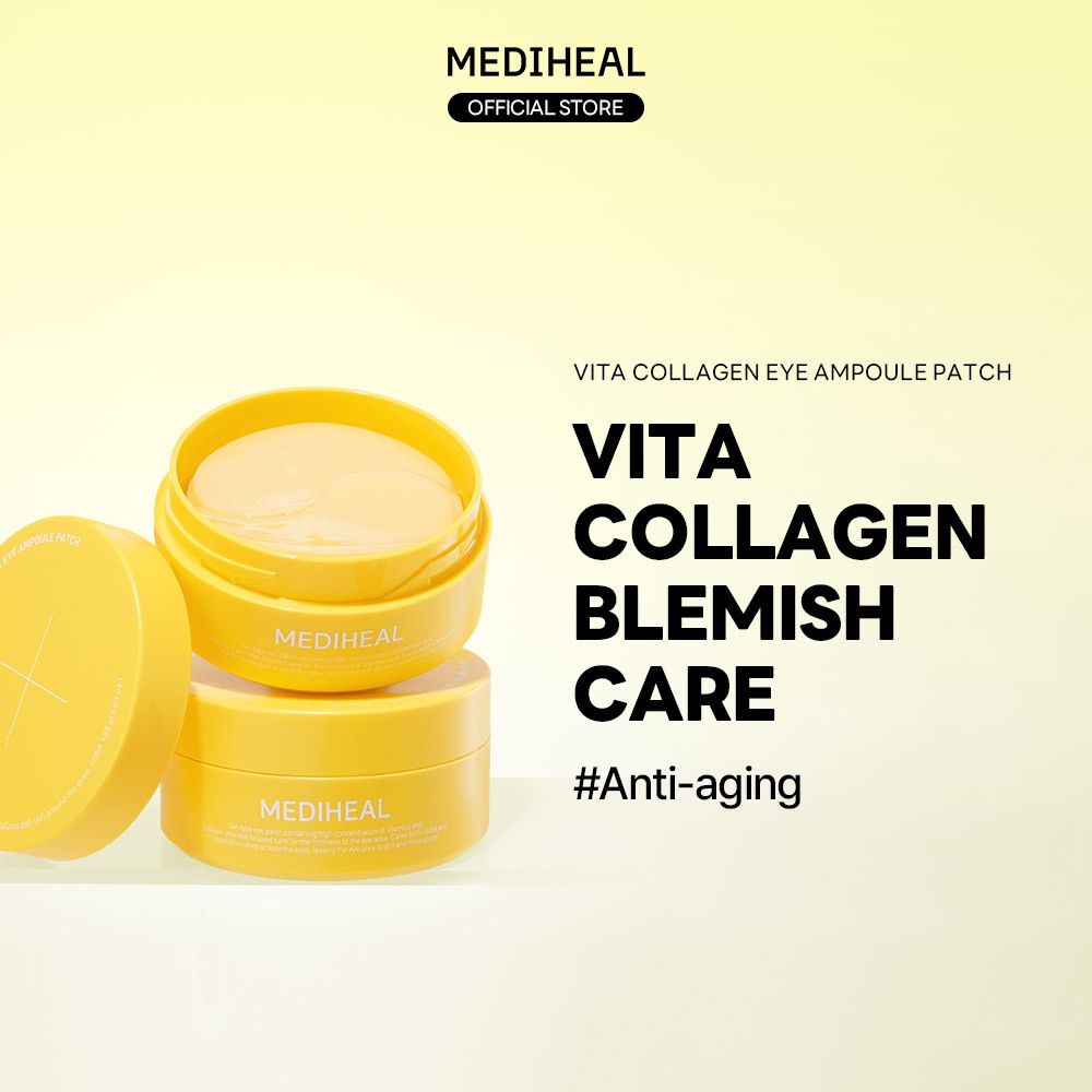 MEDIHEAL OFFICIAL Vita Collagen Eye Ampoule Patch(60ea) Blemish and ...