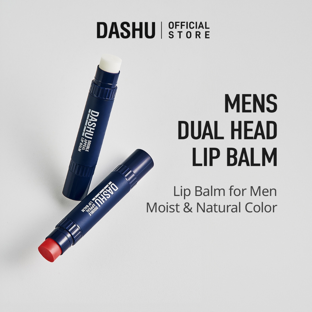 [DASHU] Mens Double Appeal Lip Balm 4.8g (Dual Head Lip Balm / Attractive lips / Deep ...