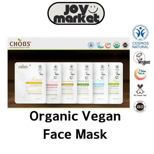 Halal CHOBS Organic Mask Pack 25ml (10 pieces) - Organic Face Masks ...