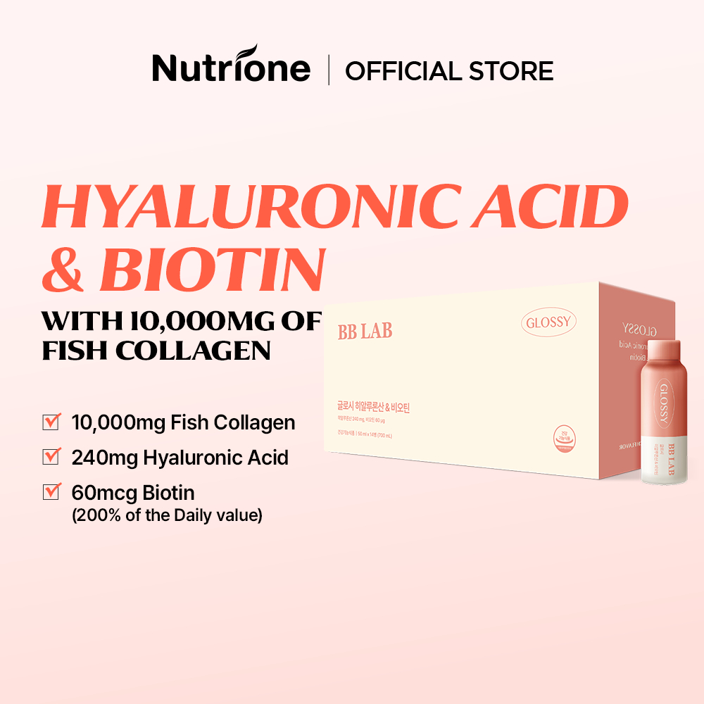 NUTRIONE BB LAB Glossy Hyaluronic acid & Biotin Collagen 10,000mg (50ml ...