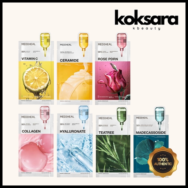 Mediheal Essential Mask Pack 10 Sheets High-Function 7 Types | Shopee ...
