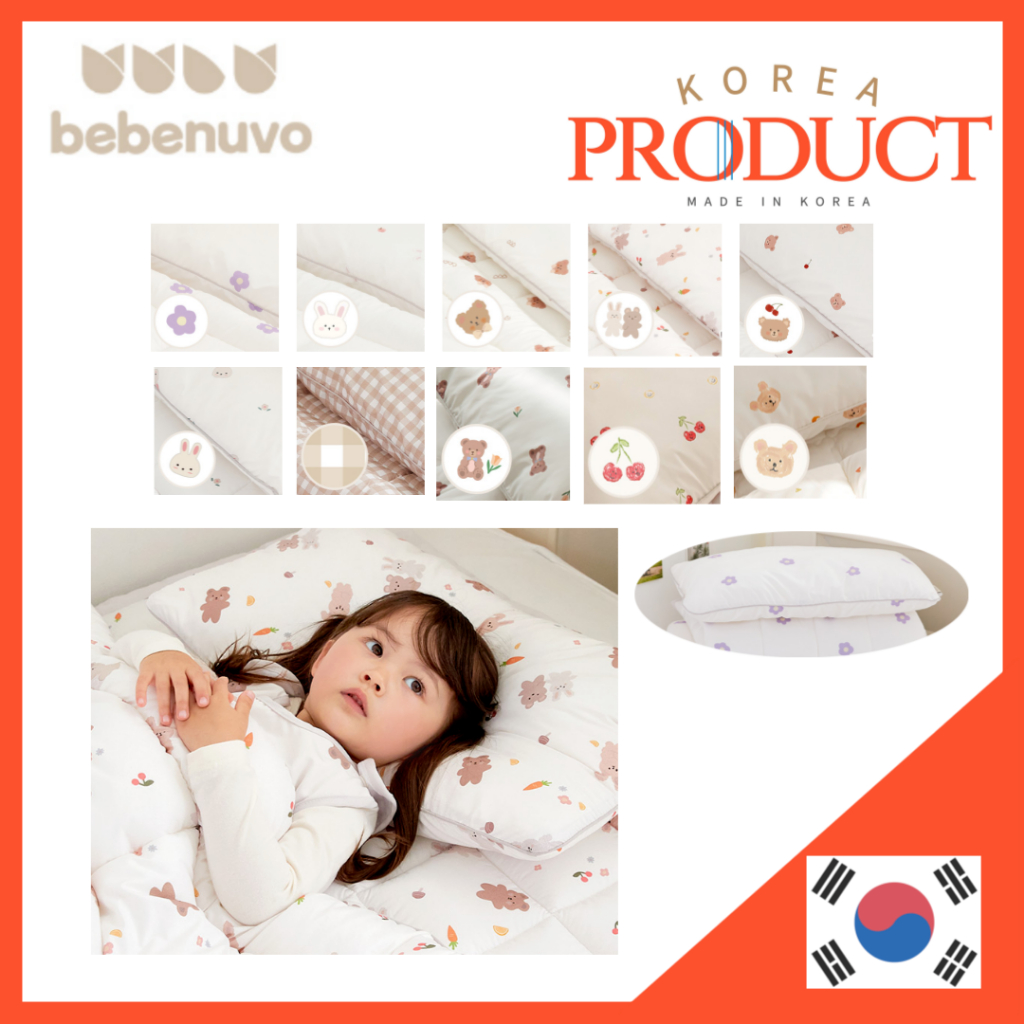 BEBENUVO Allergy Care Comforter Pillow For kids Ultra-fine Microfiber ...