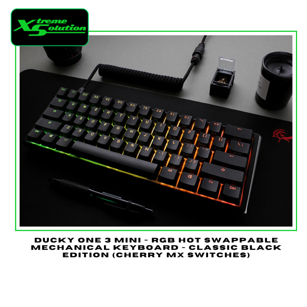 Ducky One 3 Mini - RGB Hot Swappable Mechanical Keyboard - Classic ...