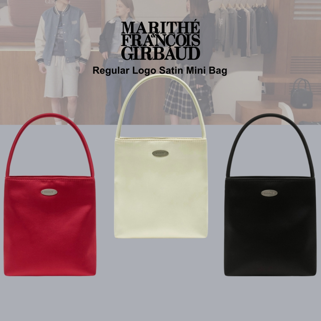 [Marithe Francois Girbaud] Regular Logo Satin Mini Bag (3 colors ...