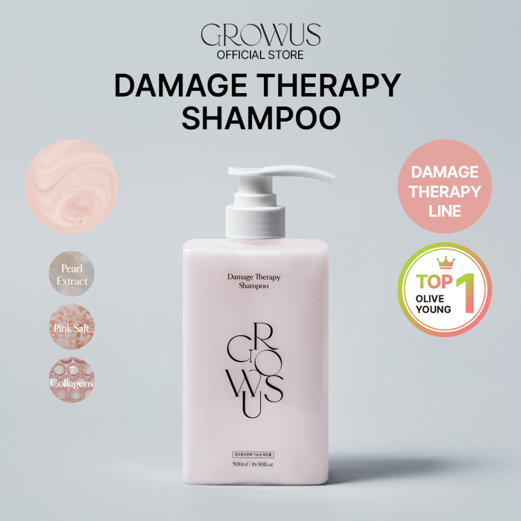 [GROWUS Official] Damage Therapy Shampoo 500ml | Shopee Philippines