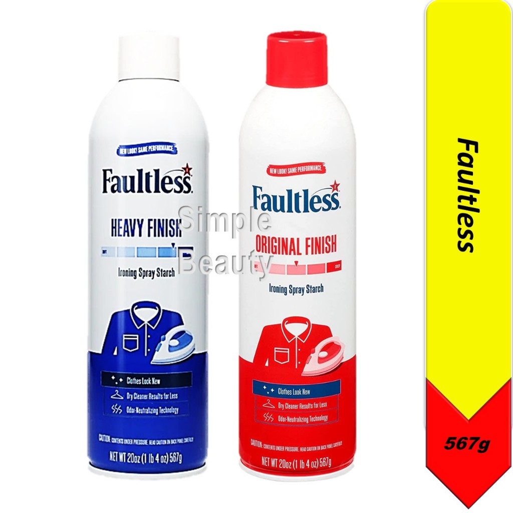 Faultless Ironing Spray Starch / Heavy Finish, 567g | Shopee Philippines