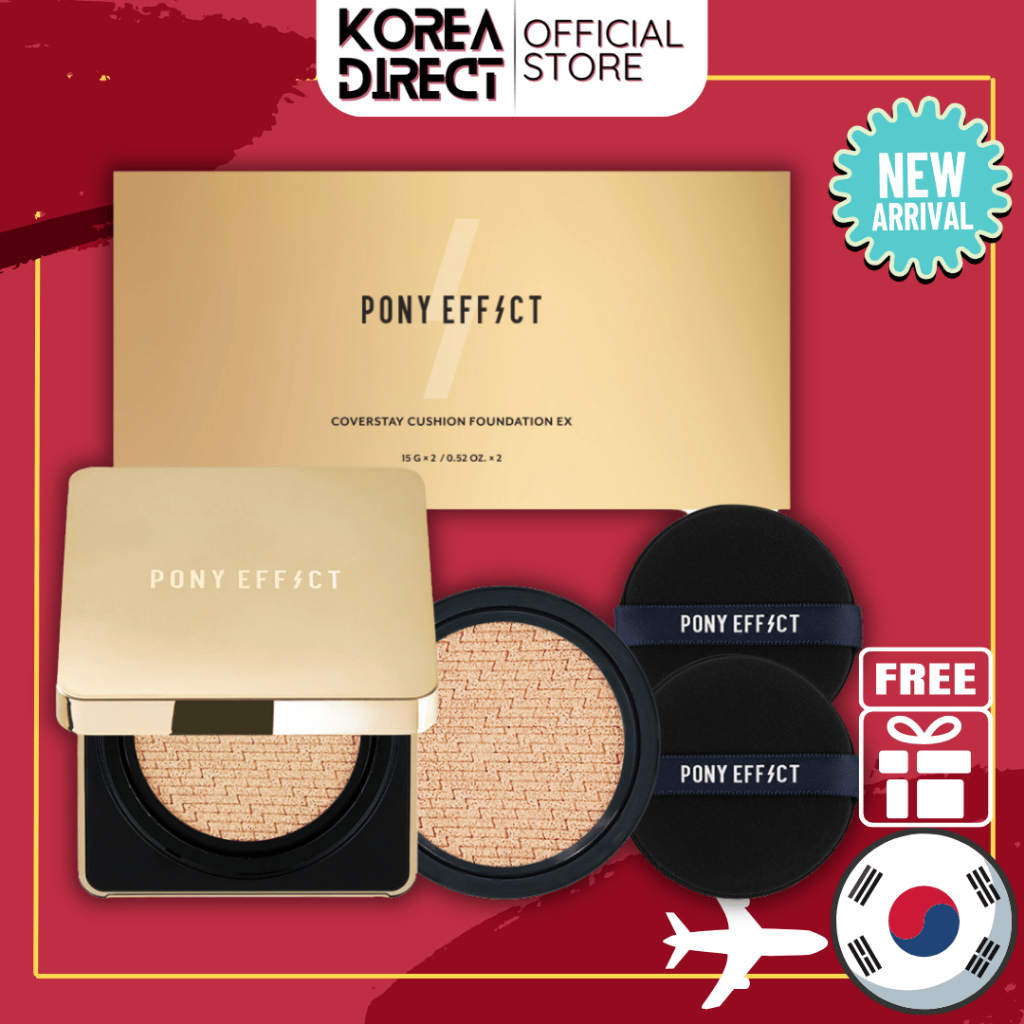 PONY EFFECT Coverstay Cushion Foundation EX SPF50+ PA+++ 15g | Shopee ...