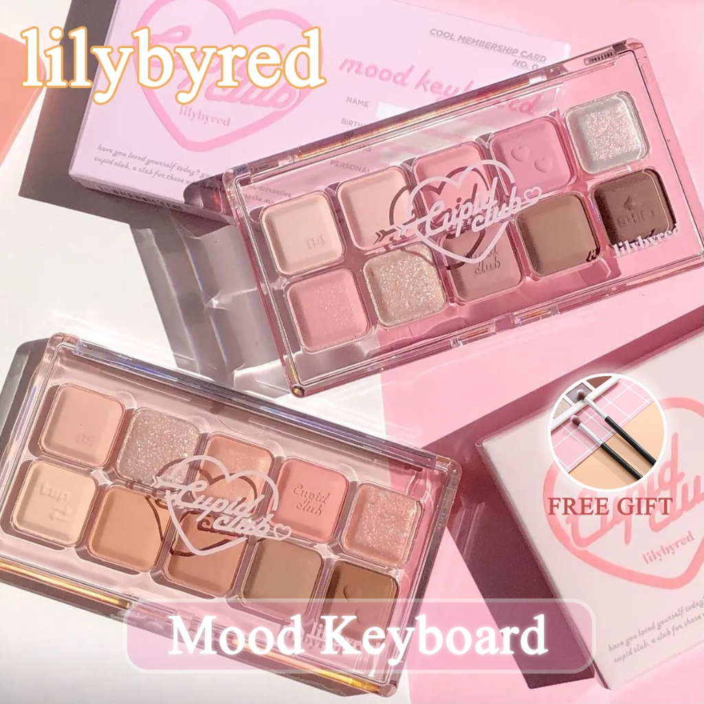 Lilybyred Mood Keyboard Eyepalette 10-Cell Eyeshadow Palette | Shopee ...