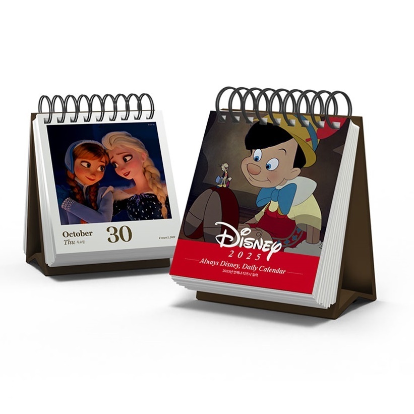 2025 Disney 365 Days Daily Calendar [Spiral Bound] / Korean Cute Desk ...