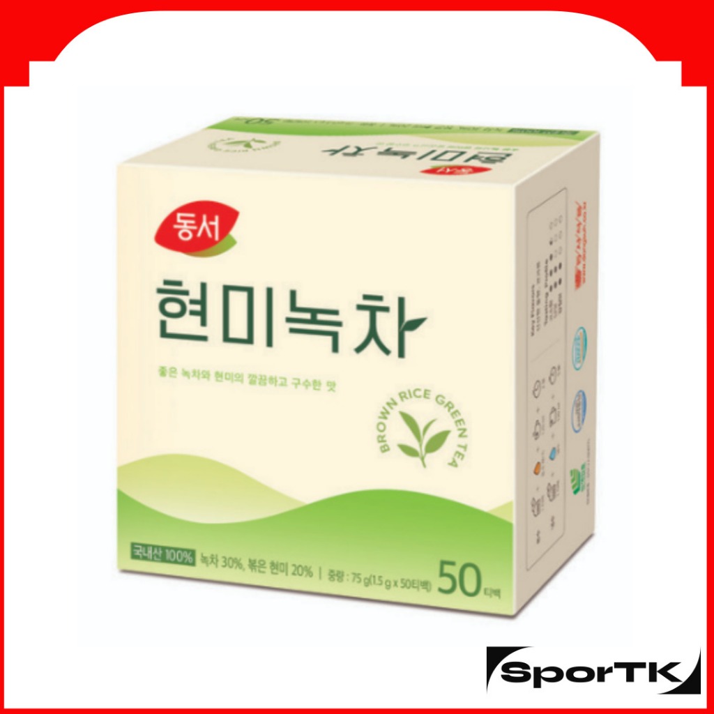 DONGSUH Brown Rice Green Tea 50T Korea Healthy Tea Bags | Shopee ...