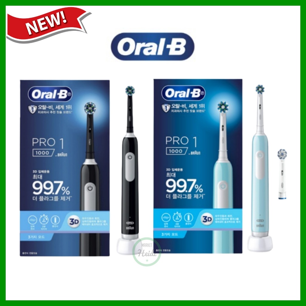 Oral-B PRO 1000 Electric Toothbrush Set / Rechargeable Rotating ...