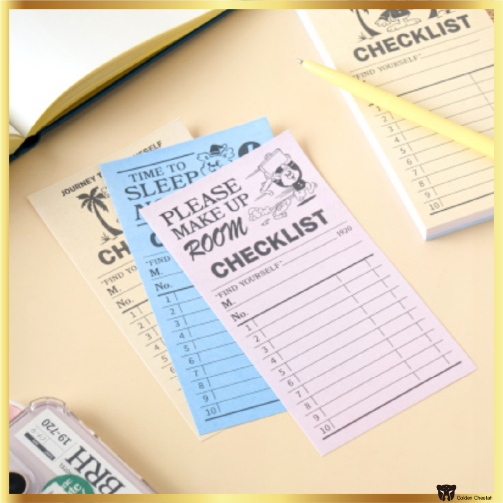 Daiso Korea Travel Checklist Memo Pad 75 Sheets | Shopee Philippines