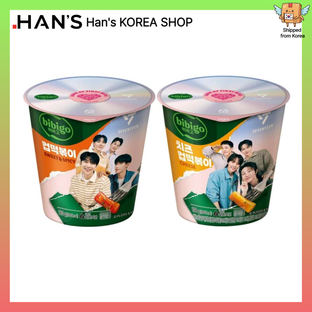 [BIBIGO X SEVENTEEN] NEW Korean Cup Tteokbokki - Original / Cheese ...