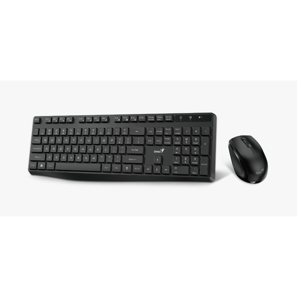 Genius Wireless Silent Keyboard Mouse KM-8206S –2.4GHz, Quiet Keys ...
