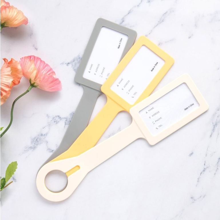 [Travel] Travel round silicone name tag / Safe Travel Luggage Trip ...