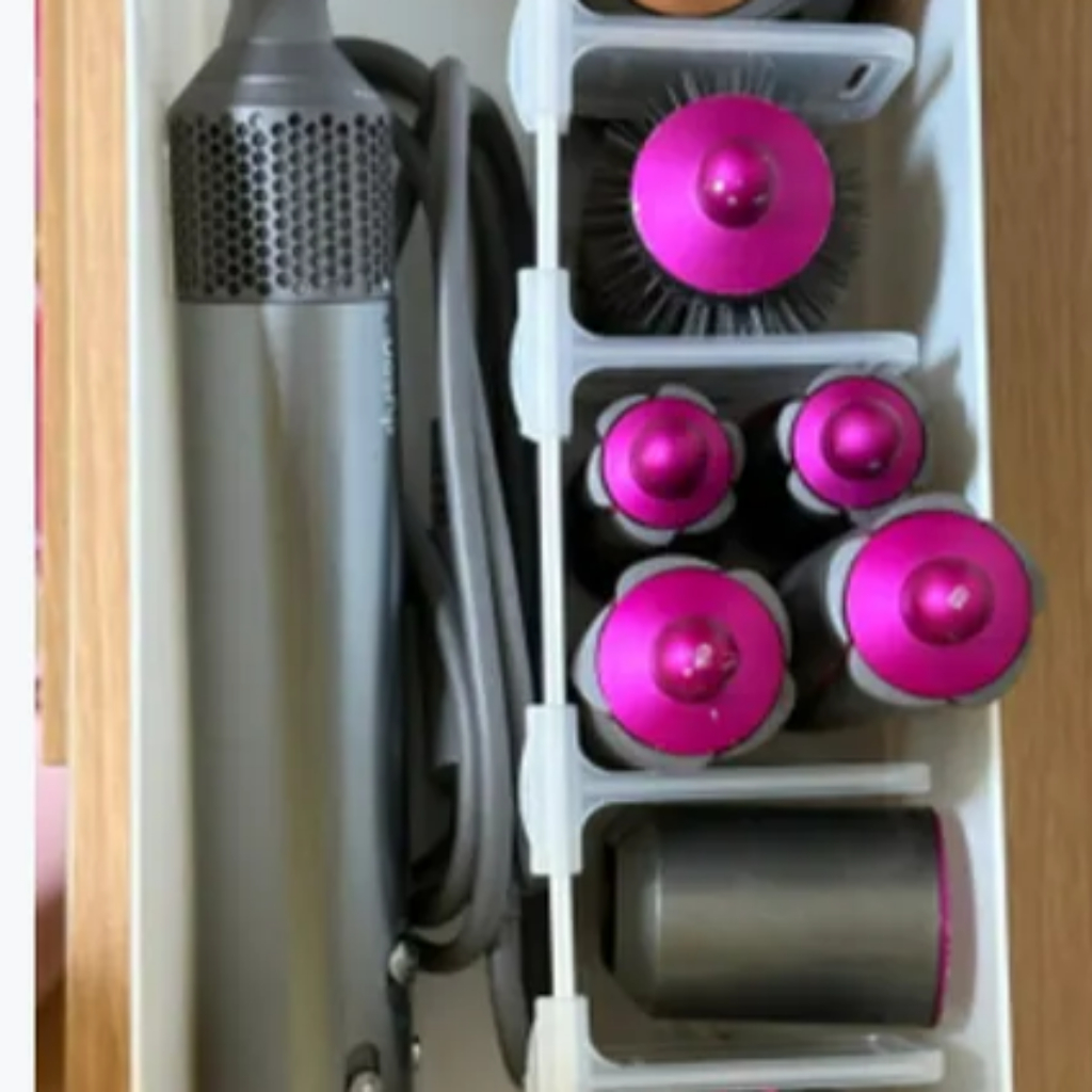 DAISO Rectangular Plastic Basket Trending Dyson Airwrap Storage Slim ...