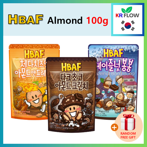 [HBAF] Korean Almond Snack Collection (100g) + RANDOM FREE GIFT ...