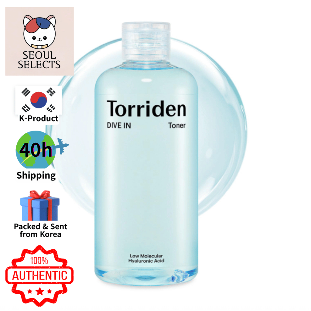 Torriden DIVE IN Low Molecular Hyaluronic Acid Toner (300ml) for first ...