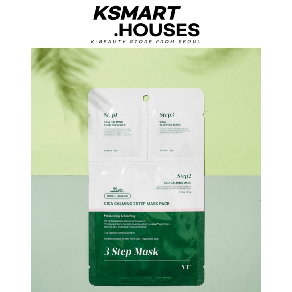 VT Cica Calming 3 Step Mask Pack (4 packs) | Shopee Philippines