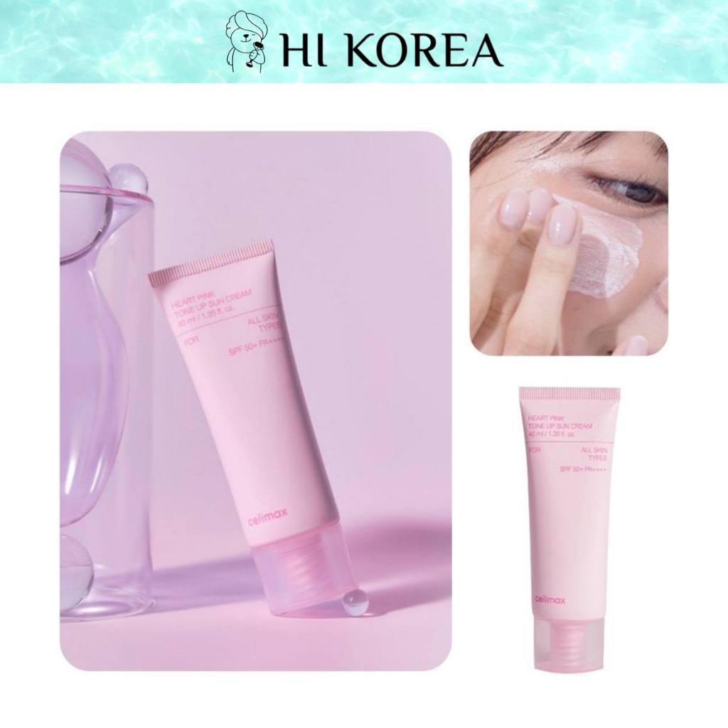 [CELIMAX] Heart Pink Tone Up Sun Cream 40ml SPF 50+ PA++++ | Shopee ...