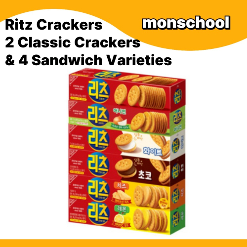 Ritz Crackers – 2 Classic Crackers & 4 Sandwich Varieties /Onion ...