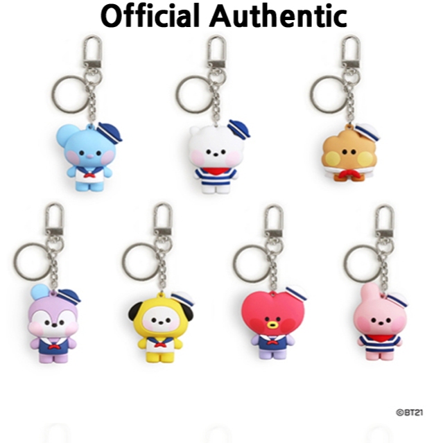 BTS BT21 Official minini MARINE Figure Keyring Authentic | Shopee Philippines