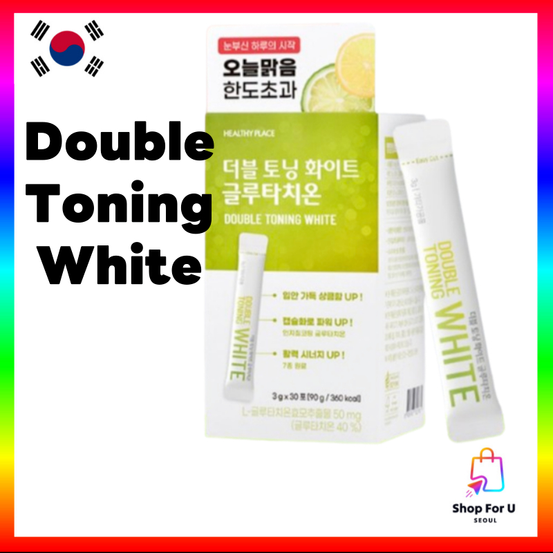 [Healthy Place] Double Toning White Glutathione 3g X 30P | Shopee Philippines