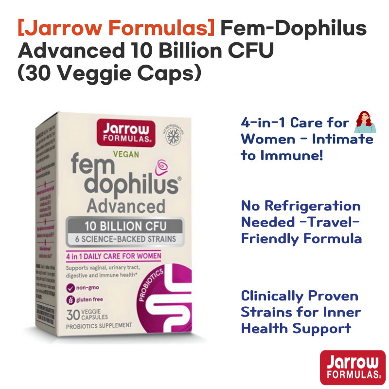 [Jarrow Formulas] Fem-Dophilus Advanced 10 Billion CFU (Shelf-Stable ...