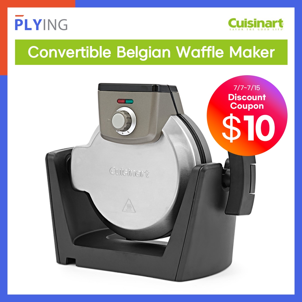 [Cuisinart] Tow Way Waffle Maker WAF-V400KR Convertible Belgian Waffle ...
