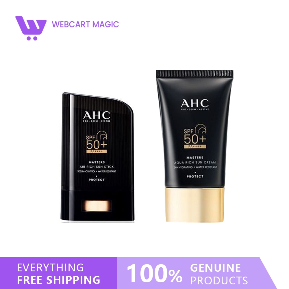 AHC Masters Air Rich Sun Stick SPF50+ PA++++ 14g/Masters Aqua Rich Sun ...