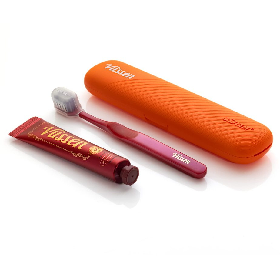 VUSSEN Sensitive Teeth Care Toothpaste Fresh Mint, Toothbrush Travel ...