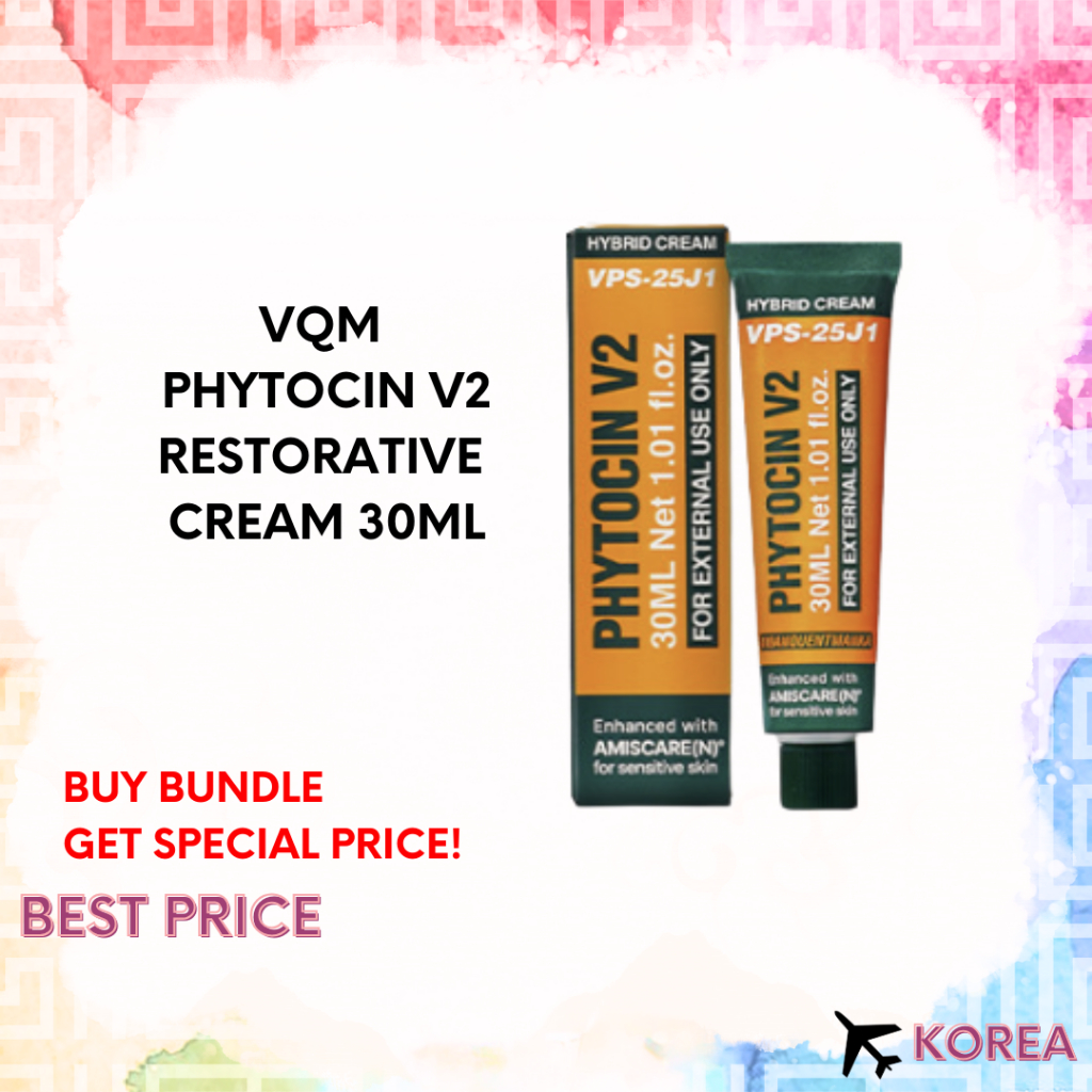 [VIBANQUENTMANKA] VQM Phytocin Restorative Cream Lotion 30ml V2 RENEWAL ...