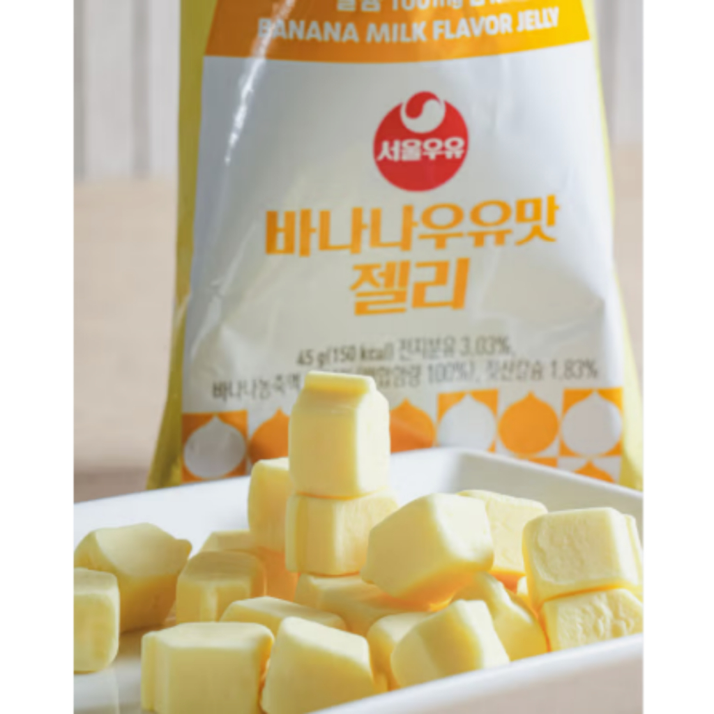 Seoul Milk of Korea Banana Milk Jelly 45g Korean Jelly Banana Milk ...