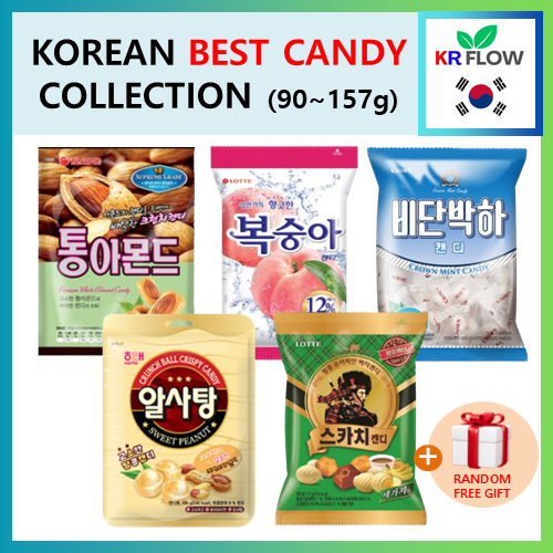 KOREAN BEST CANDY COLLECTION (90~157g) + RANDOM FREE GIFT / Korean ...