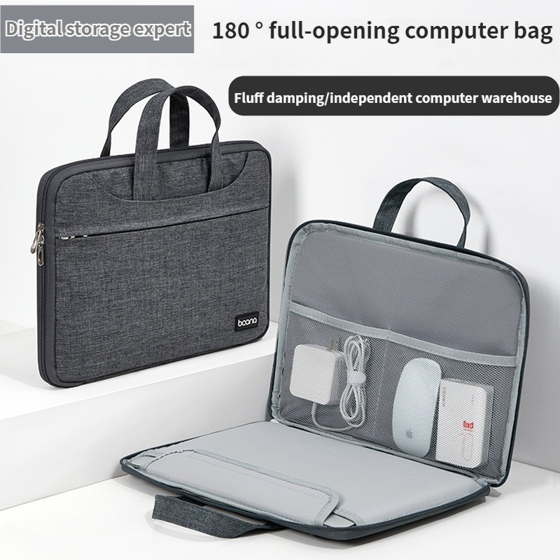 IN SG Large capacity laptop storage bag with plush inner lining ...