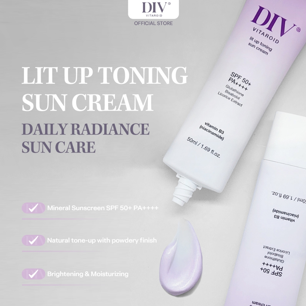 DIV Vitamin B3 Lit Up Toning Sun Cream | Shopee Philippines