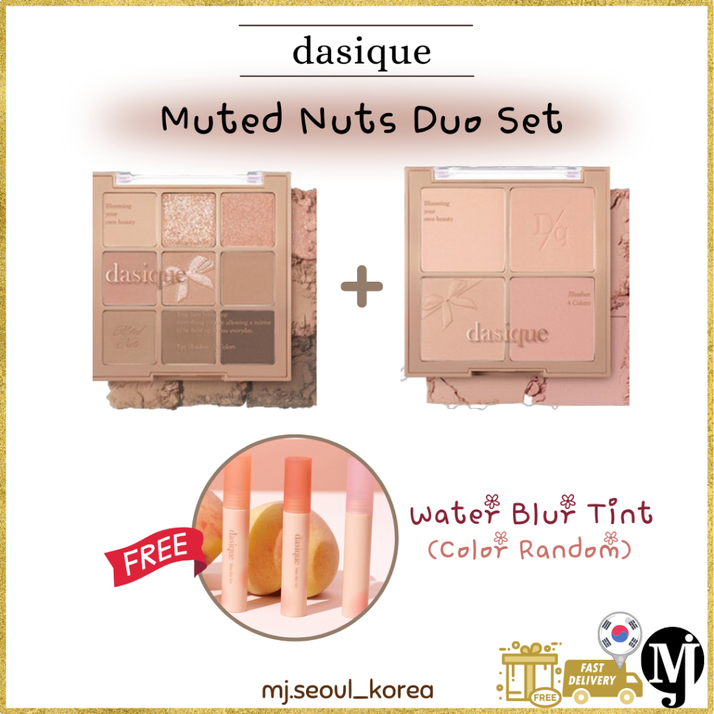 dasique Muted Nuts Collection Shadow Palette Blending Mood Cheek Fruity Lip Jam | Shopee Philippines